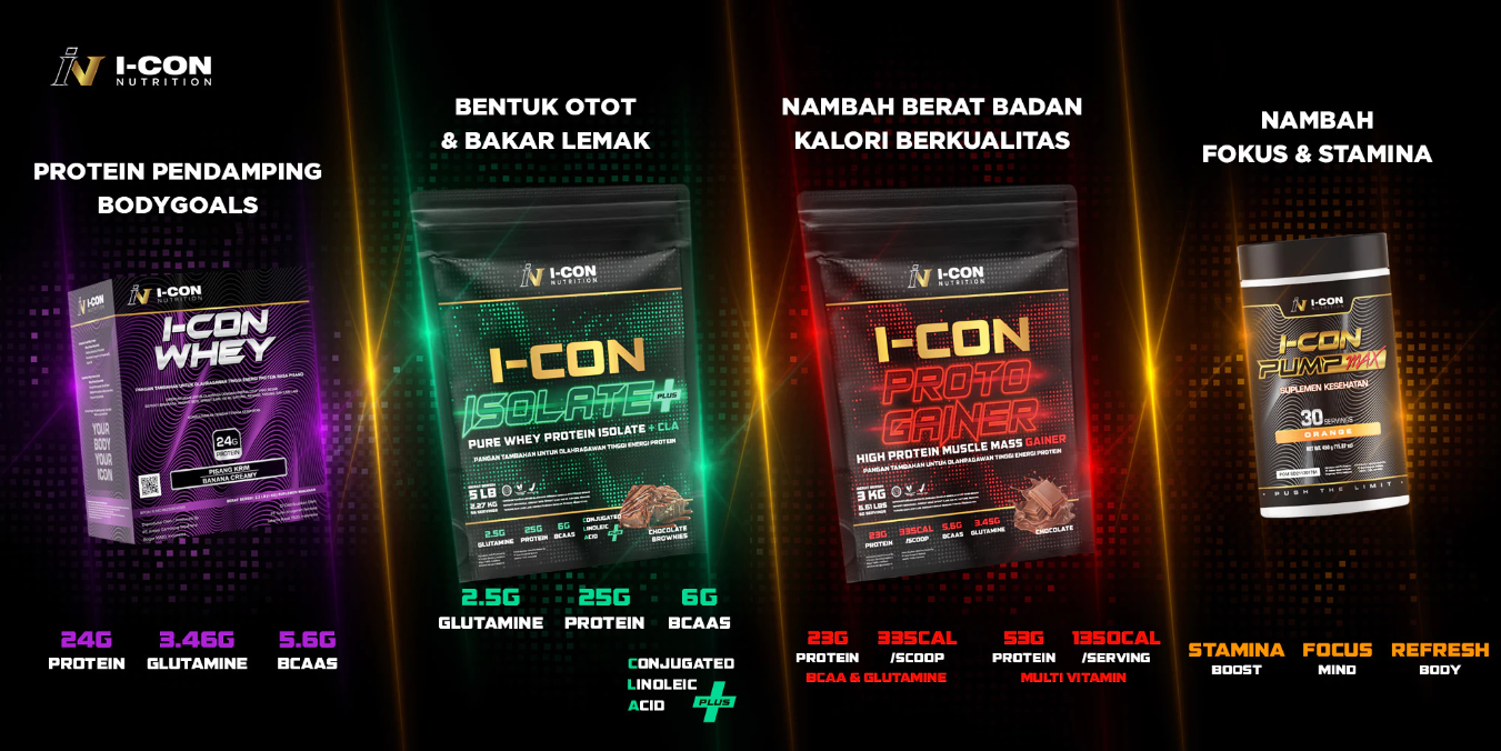 I-CON Whey Protein Post Workout Terbaik untuk Anak Muda - Icon Nutrition